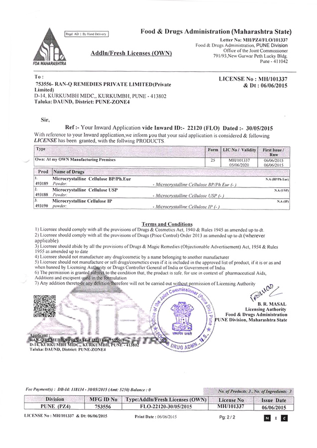 Regulatory affairs +certificates
